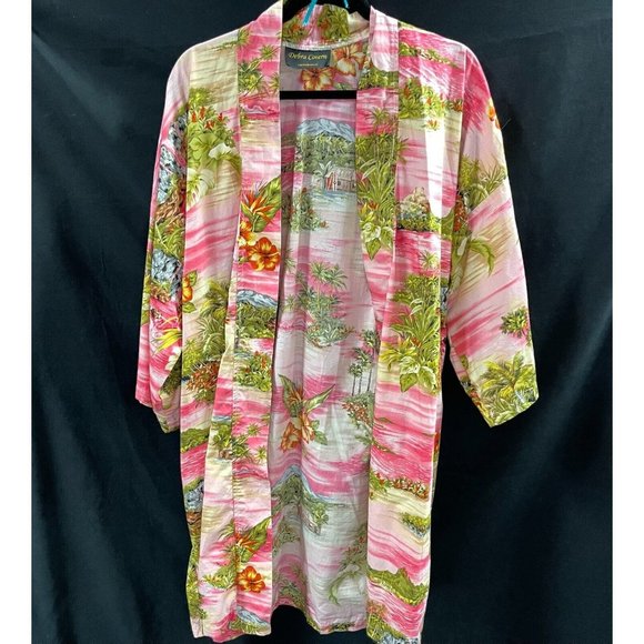 Debra Covern | Kimonos & Yukatas | Debra Covern Kimono Hawaiian Pink ...